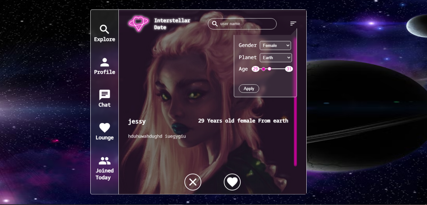 INTERSTELLAR DATE 💕 | Interstellar-Date