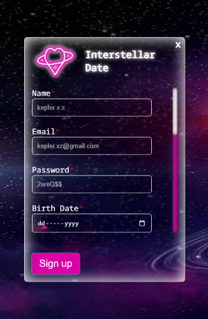 INTERSTELLAR DATE 💕 | Interstellar-Date